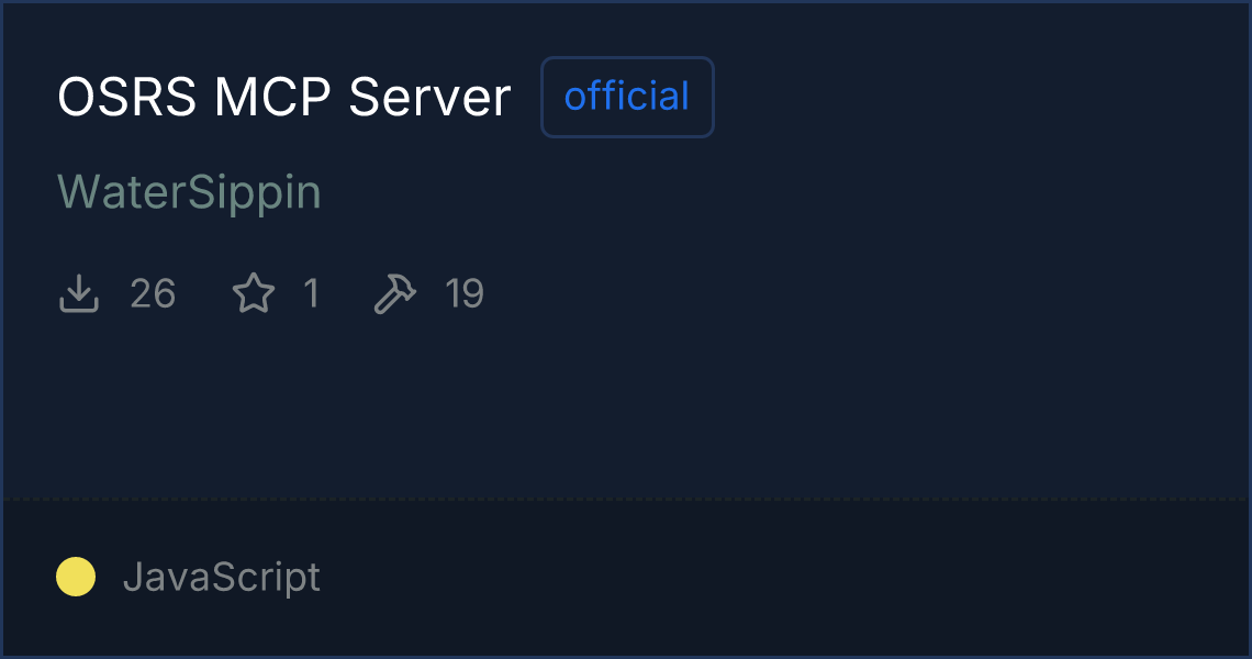 OSRS MCP Server | Glama
