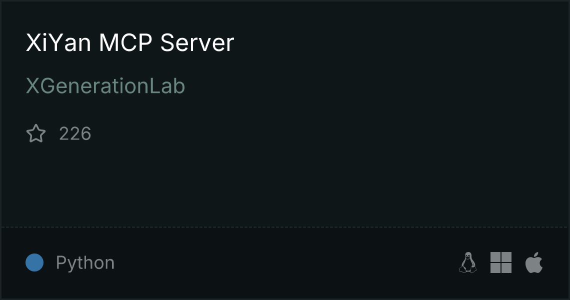 XiYan MCP Server by XGenerationLab | Glama