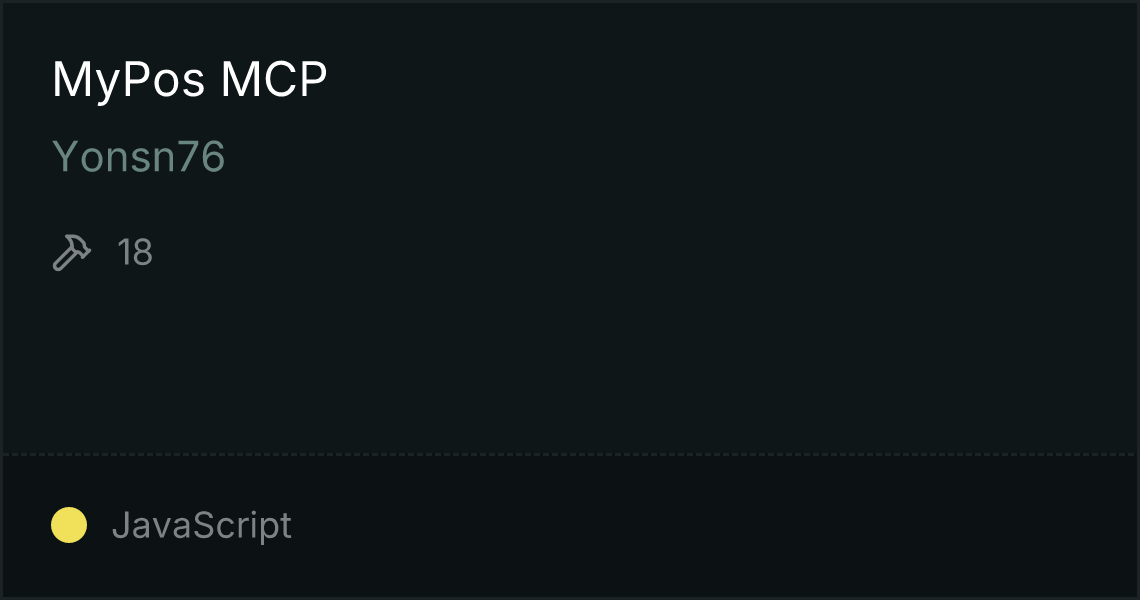 MyPos MCP by Yonsn76 | Glama