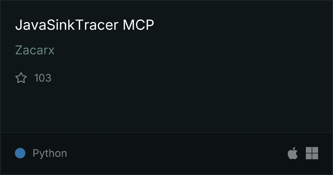 Schema | JavaSinkTracer MCP | Glama