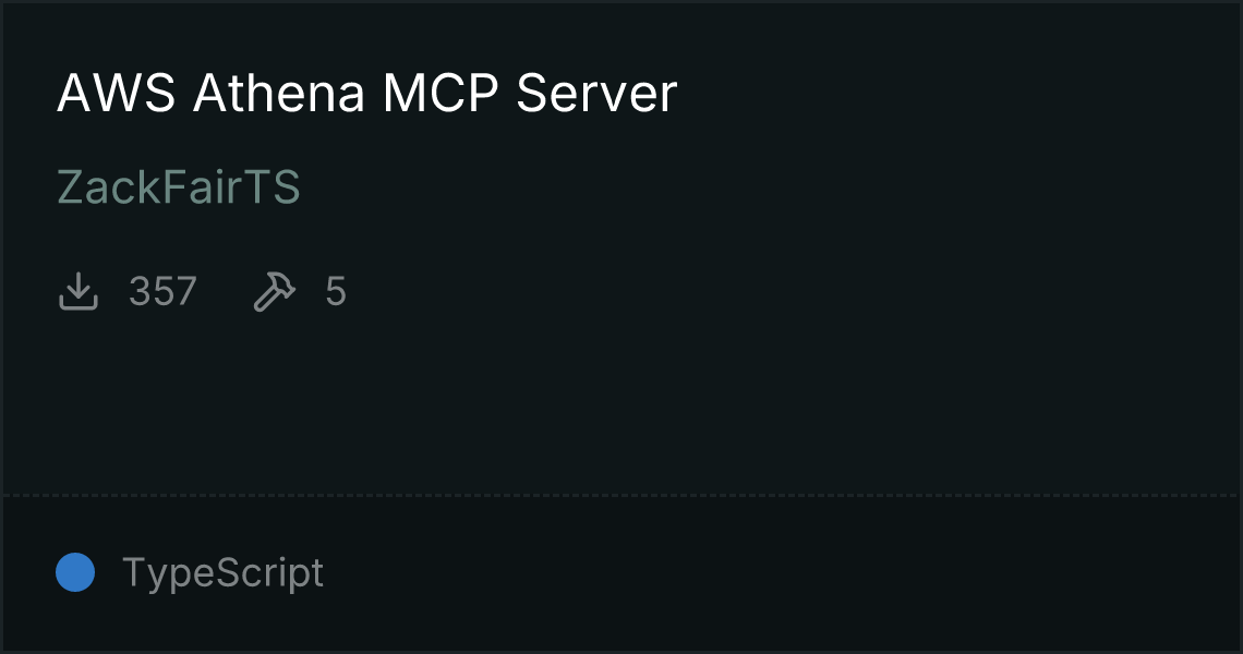 Schema | AWS Athena MCP Server | Glama