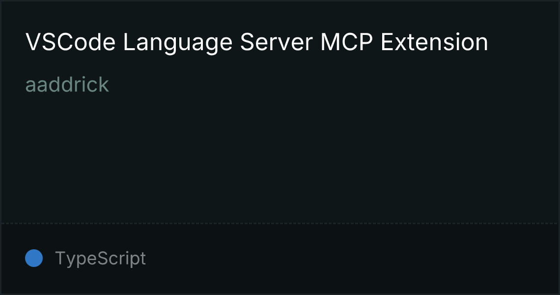 VSCode Language Server MCP Extension by aaddrick | Glama