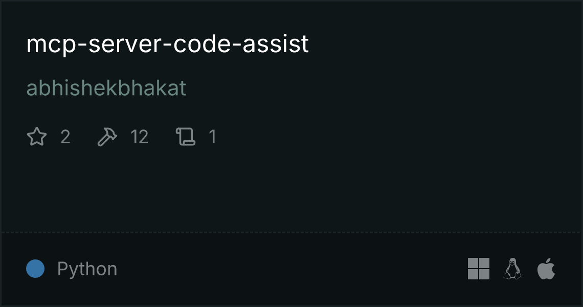 mcp-server-code-assist by abhishekbhakat | Glama