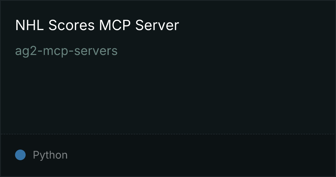 Discussions | NHL Scores MCP Server | Glama
