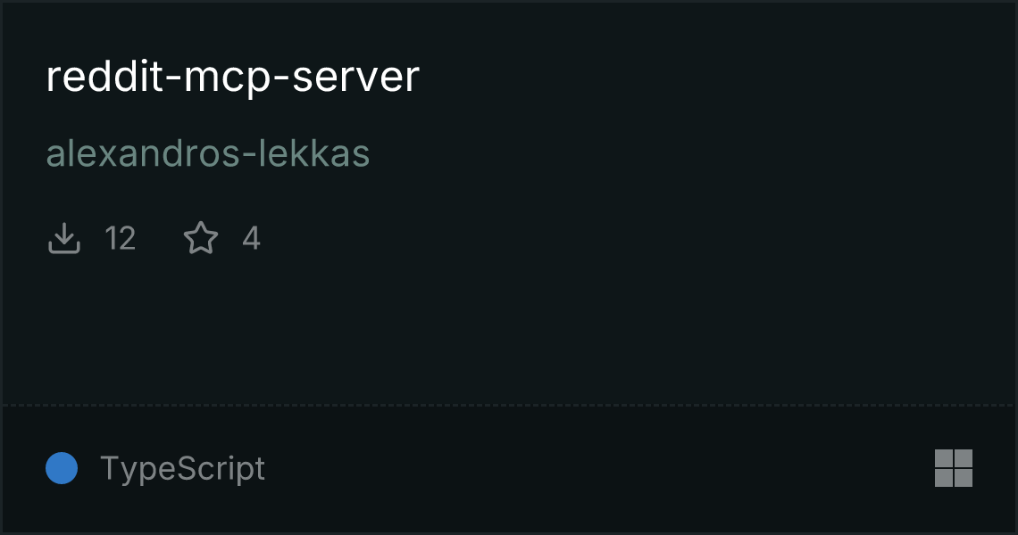 reddit-mcp-server by alexandros-lekkas | Glama
