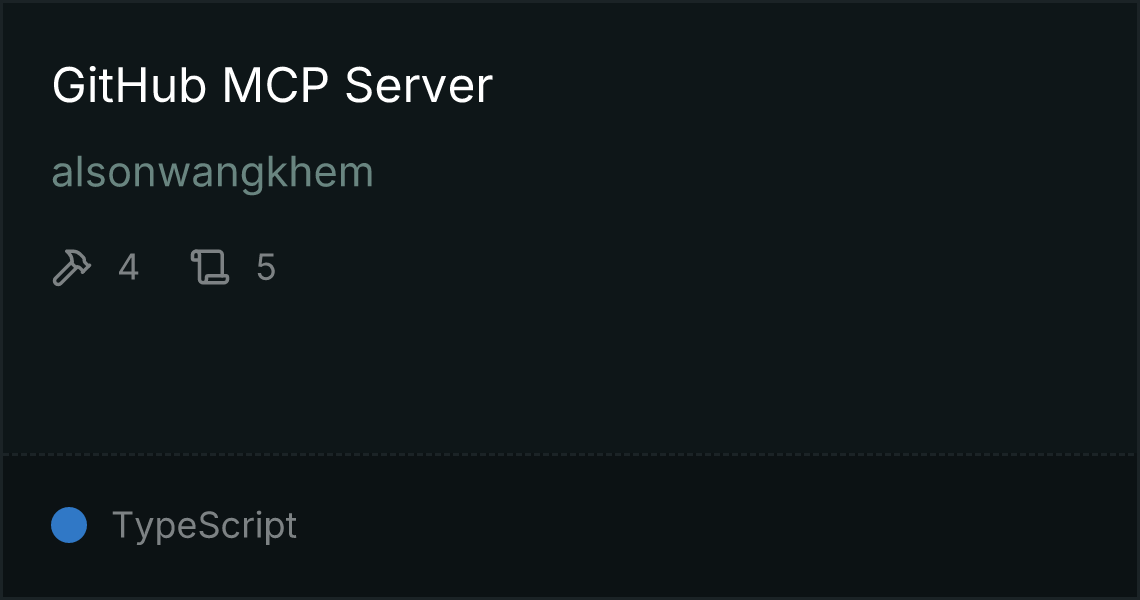 GitHub MCP 서버 | Glama