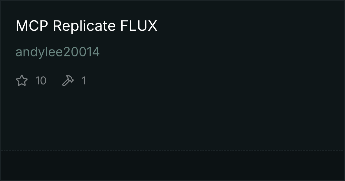 MCP Replicate FLUX | Glama