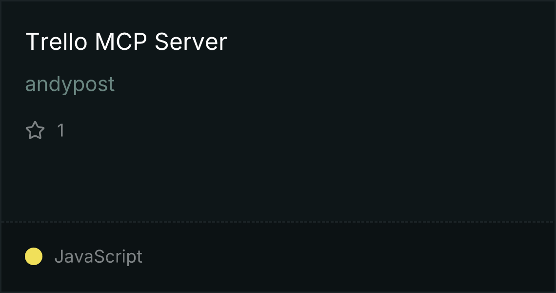 Trello MCP Server | Glama