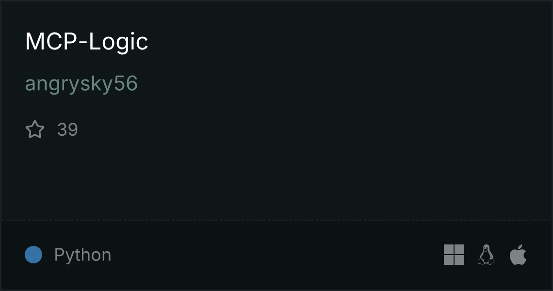 MCP-Logic by angrysky56 | Glama