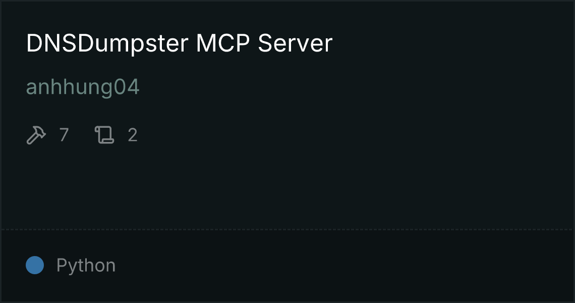 get_txt_records - DNSDumpster MCP Server | Glama
