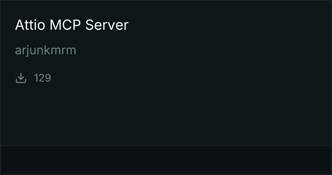 Attio MCP Server | Glama