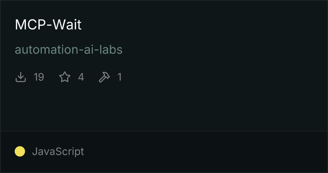 MCP-Wait by automation-ai-labs | Glama