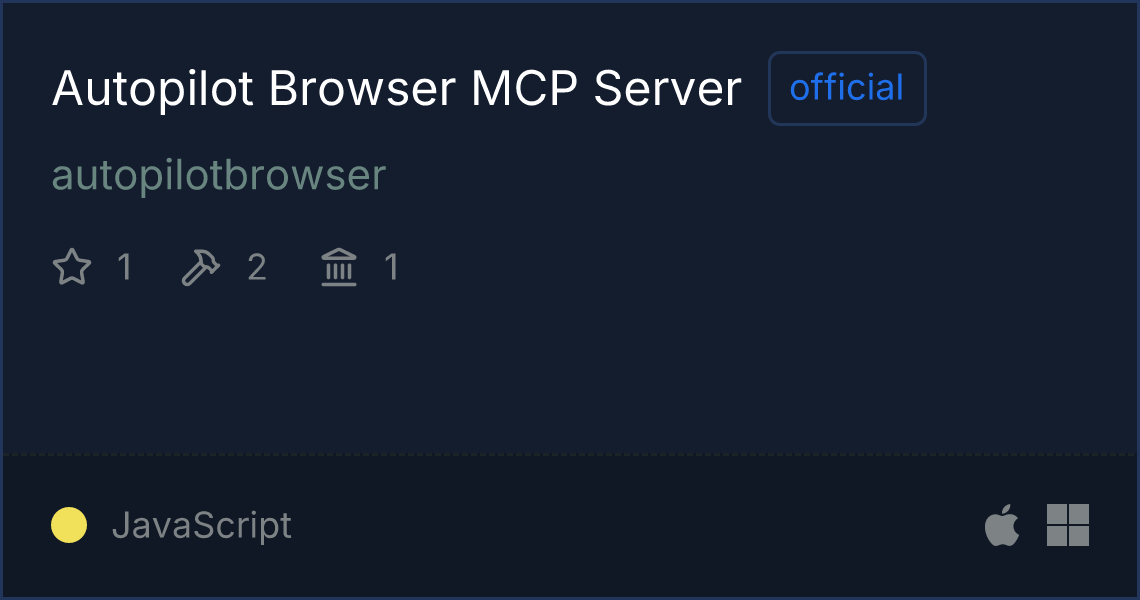 Autopilot Browser MCP Server by autopilotbrowser | Glama