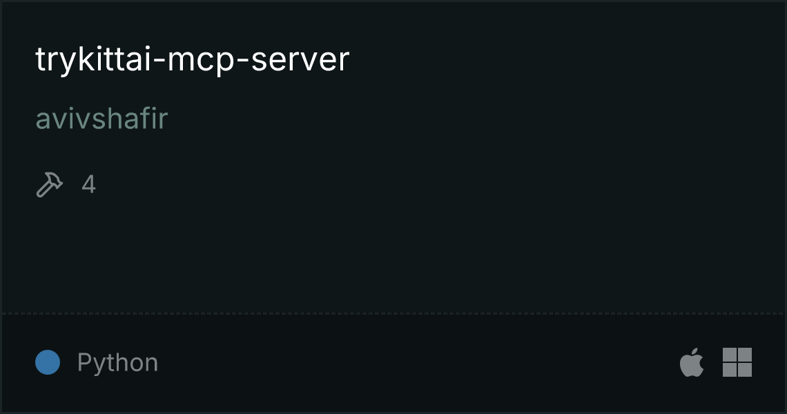 Trykittai-MCP-Server by avivshafir | Glama