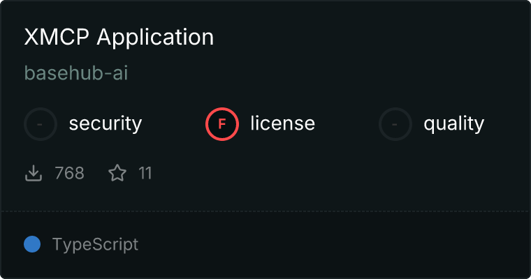Score | XMCP Application | Glama