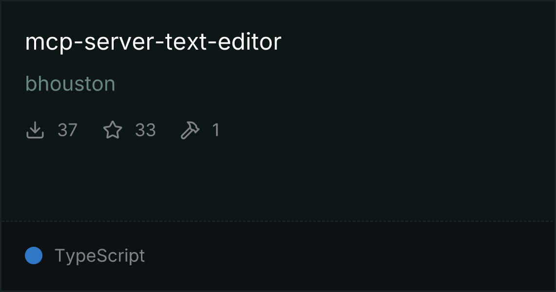 mcp-server-text-editor by bhouston | Glama