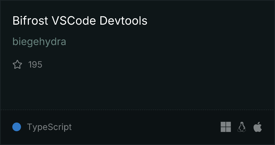 Bifrost VSCode Devtools by biegehydra | Glama