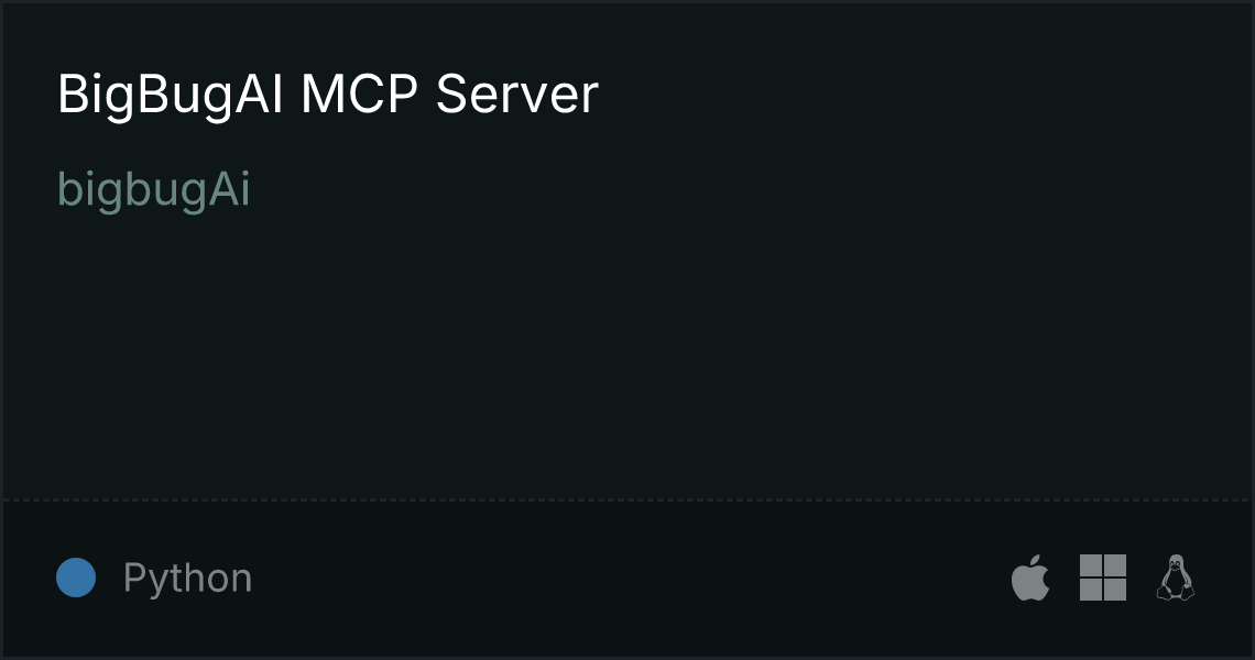 BigBugAI MCP Server | Glama