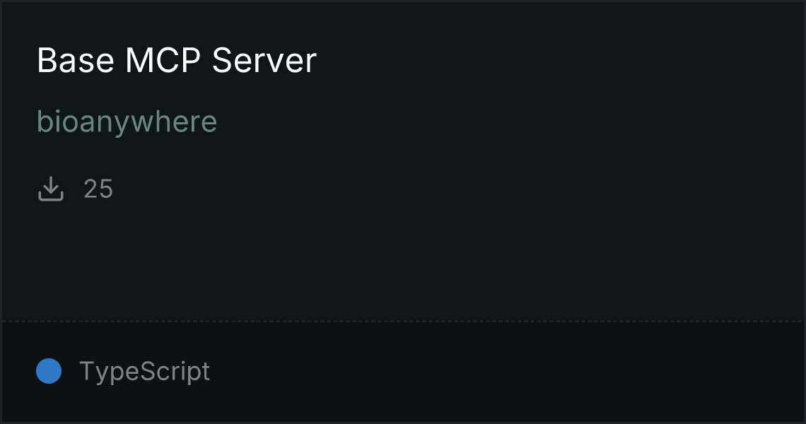 Score | Base MCP Server | Glama