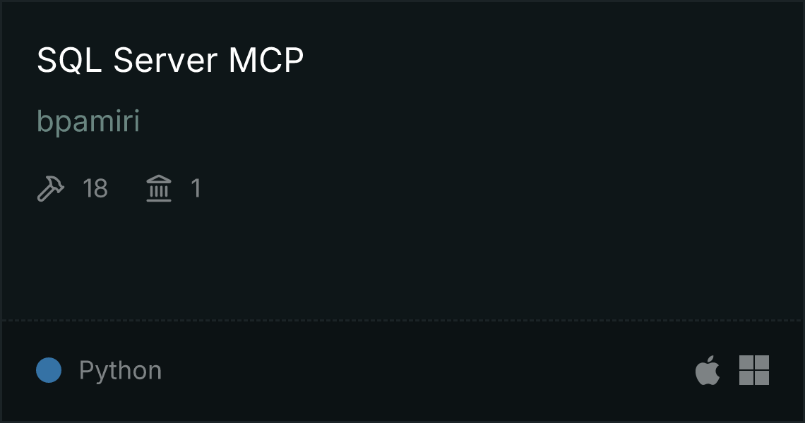 list_tables - SQL Server MCP | Glama
