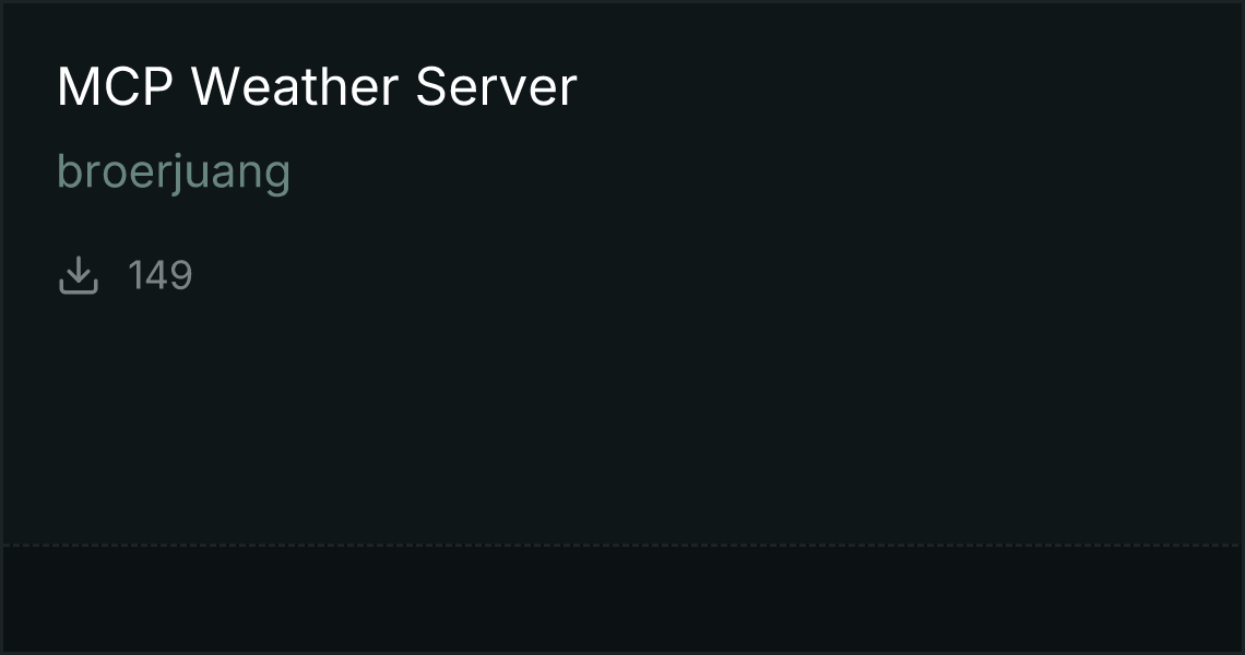 MCP Weather Server | Glama