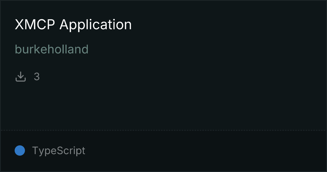 Schema | XMCP Application | Glama