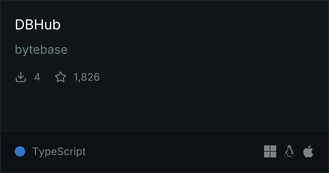 DBHub by bytebase | Glama