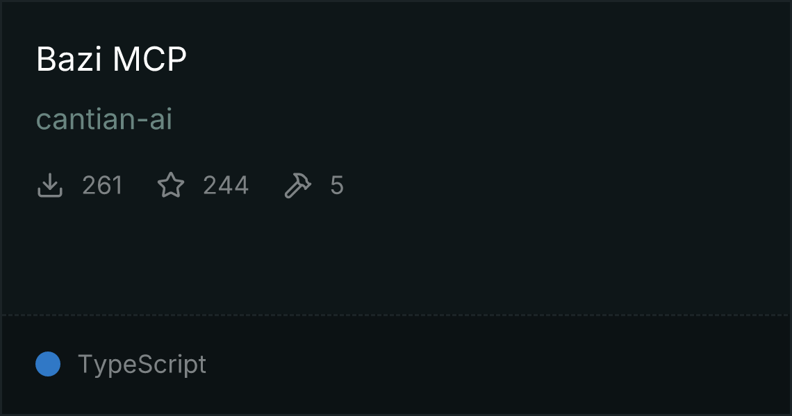 Bazi MCP by cantian-ai | Glama