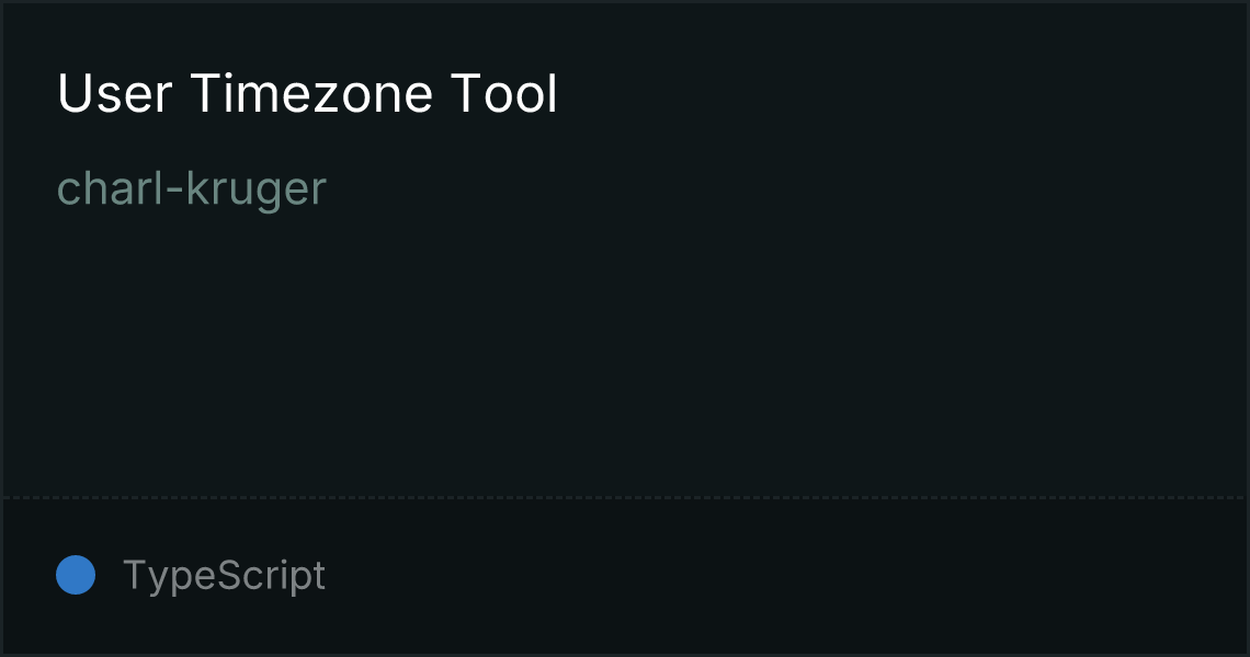 User Timezone Tool | Glama