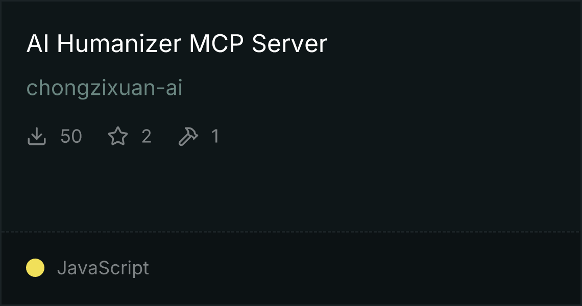 Inspect | AI Humanizer MCP Server | Glama