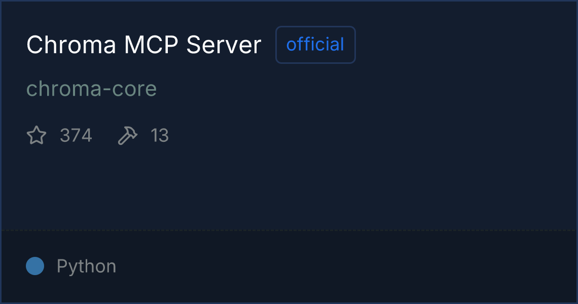 Chroma Mcp Server Alternatives Glama