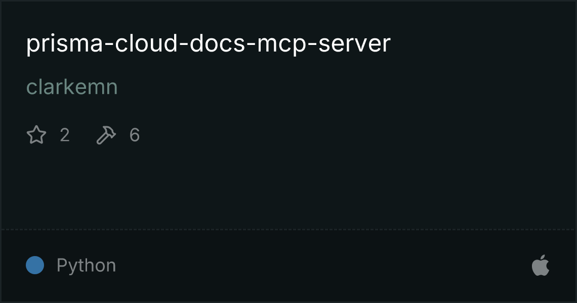 prisma-cloud-docs-mcp-server by clarkemn | Glama