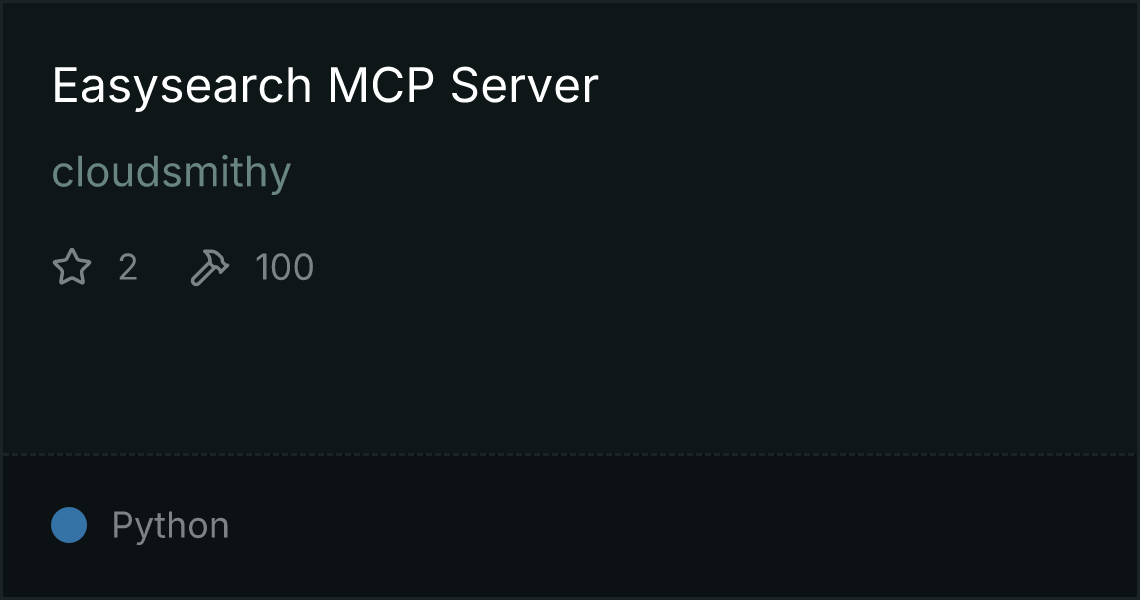 Easysearch MCP Server alternatives | Glama