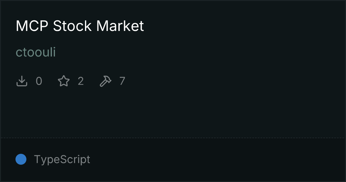 MCP Stock Market | Glama