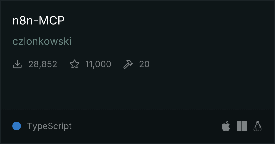 n8n-MCP by czlonkowski | Glama