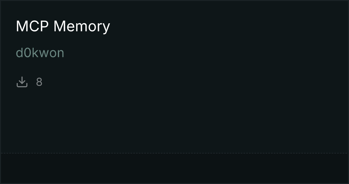 Schema | MCP Memory | Glama