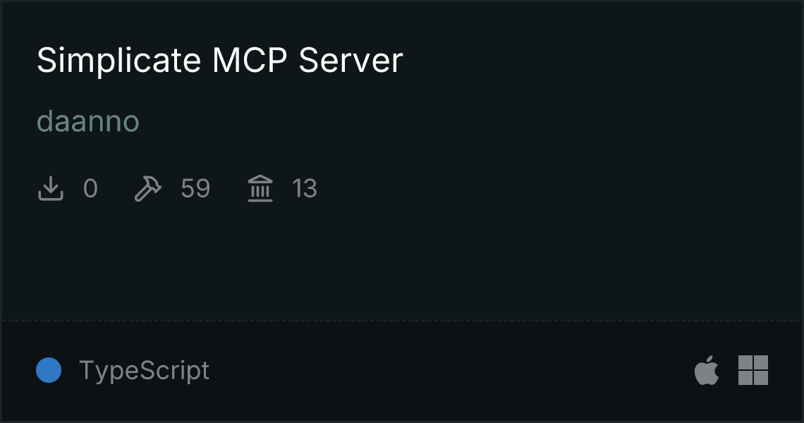 Schema | Simplicate MCP Server | Glama