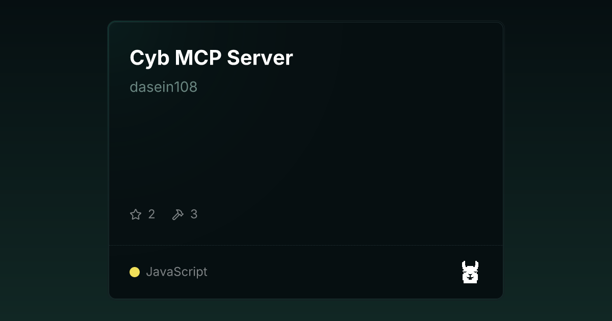 Cyb MCP Server by dasein108 | Glama