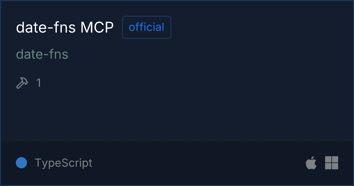date-fns MCP by date-fns | Glama