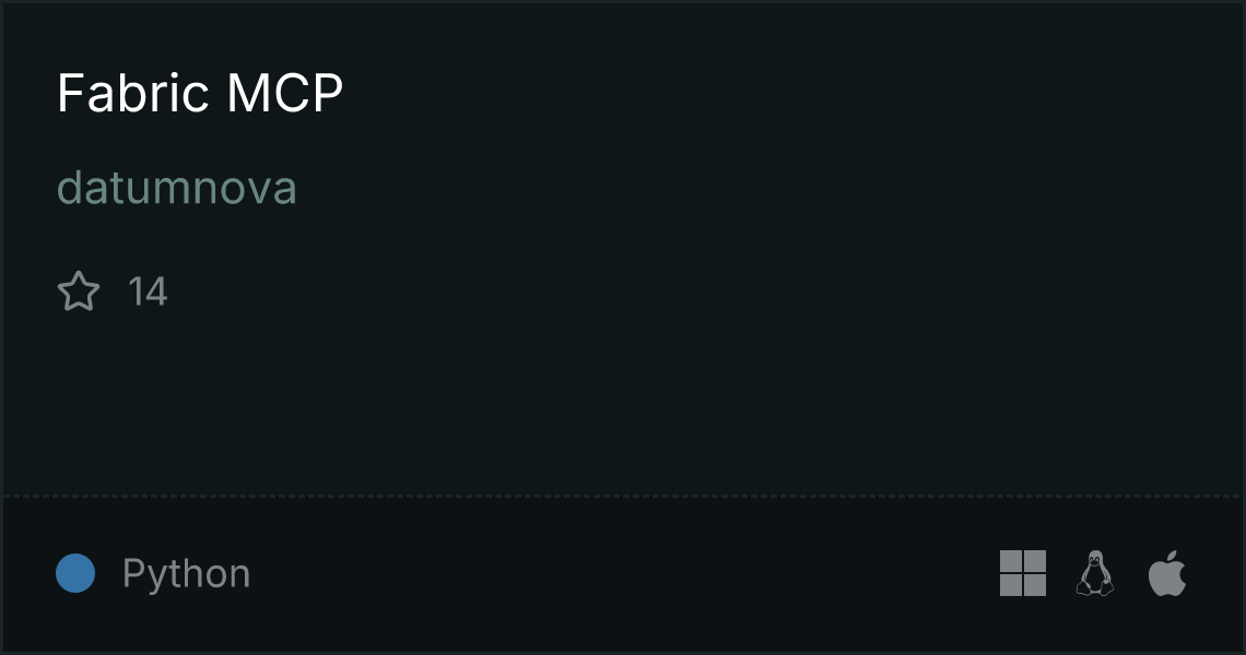 织物 MCP by datumnova | Glama