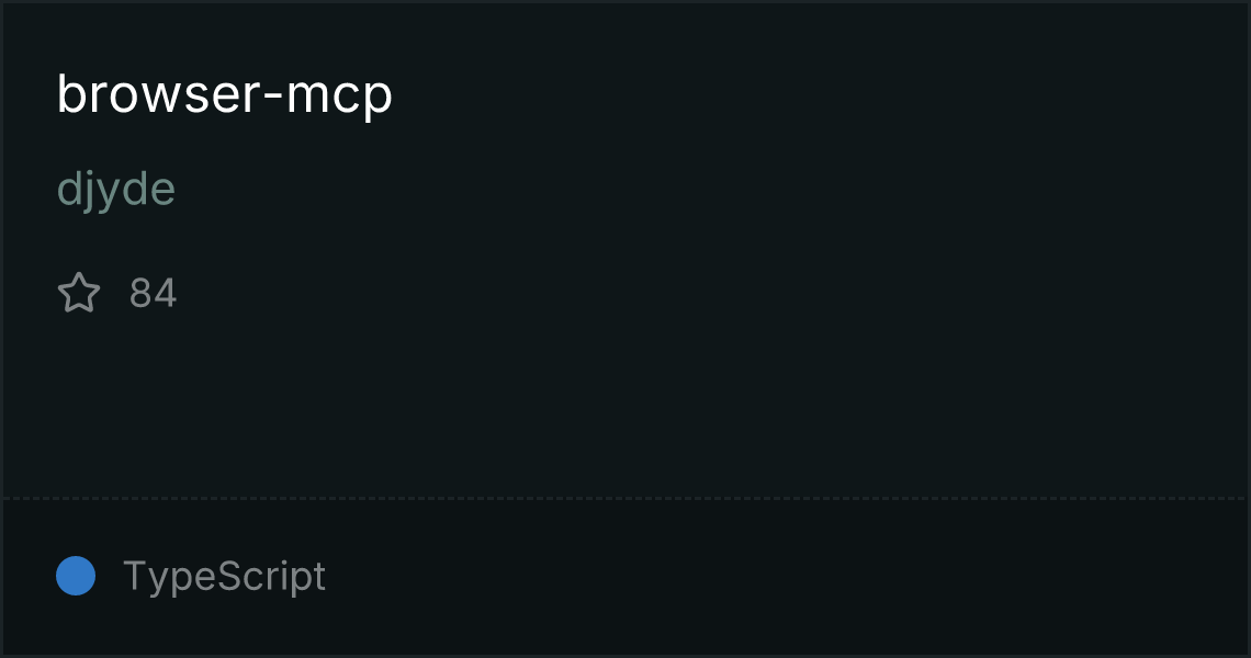 browser-mcp | Glama