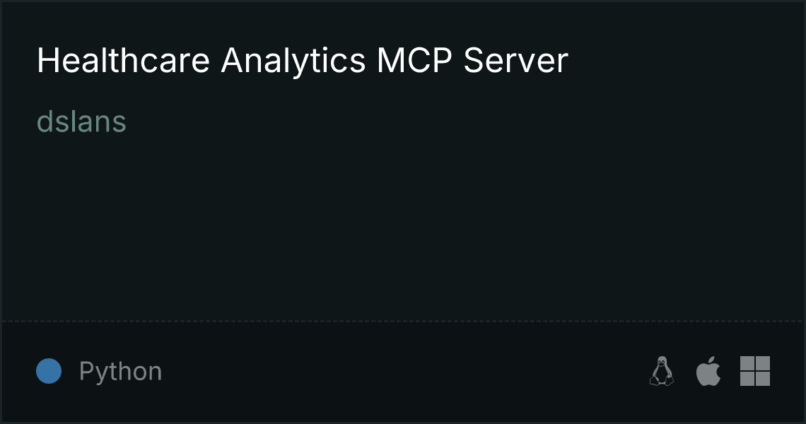 Schema | Healthcare Analytics MCP Server | Glama