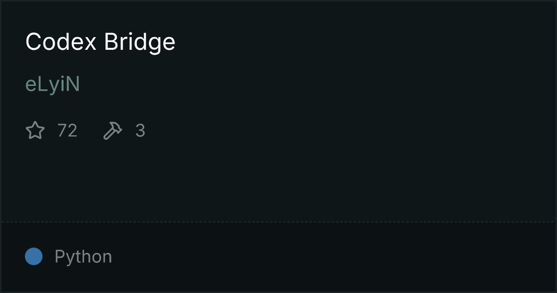 Codex Bridge by eLyiN | Glama