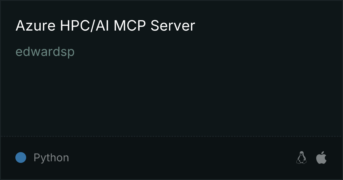 Score | Azure HPC/AI MCP Server | Glama