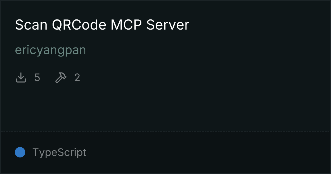 Scan QRCode MCP Server | Glama