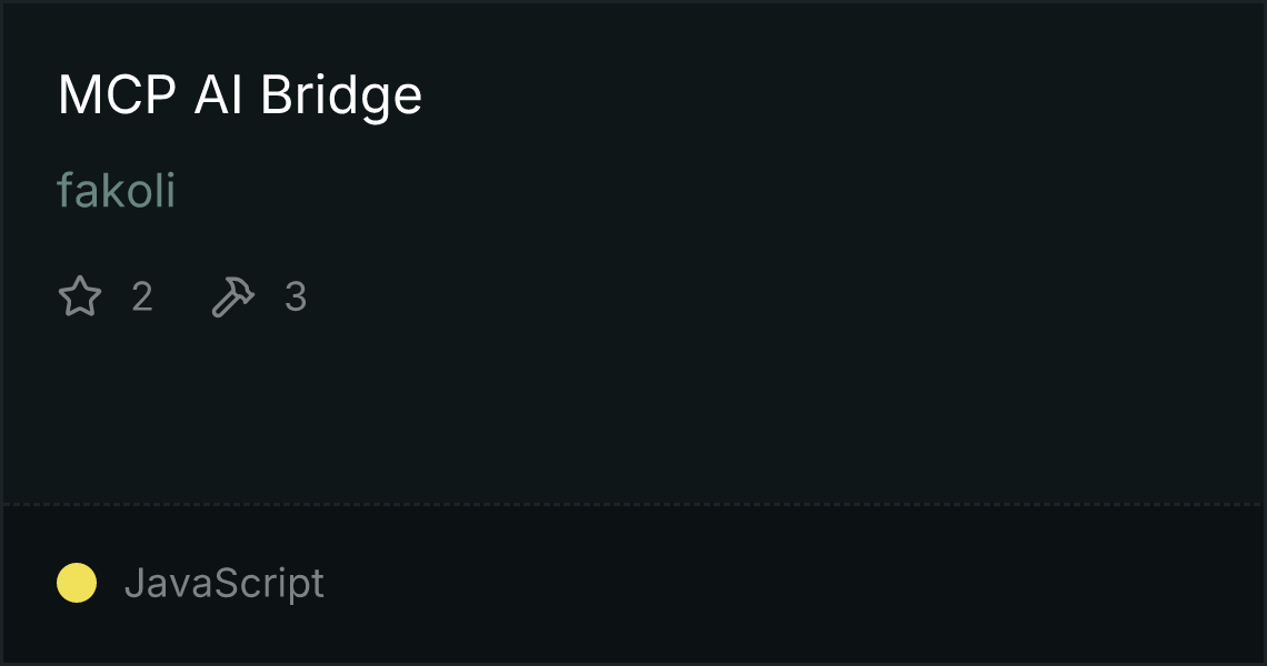 MCP AI Bridge | Glama