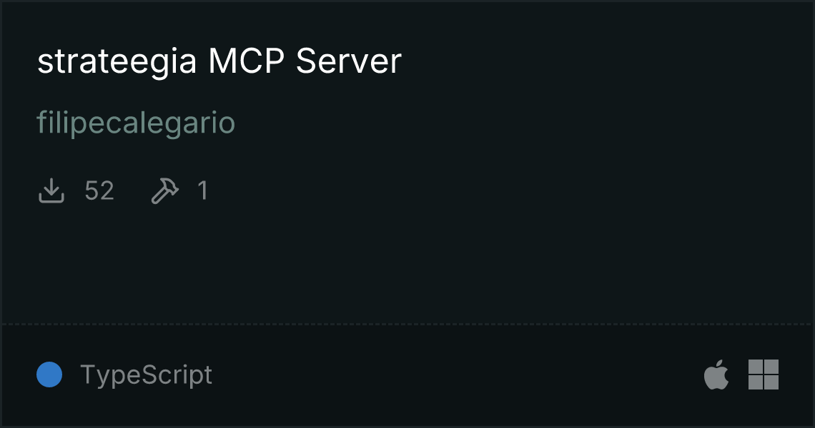 Schema | strateegia MCP Server | Glama