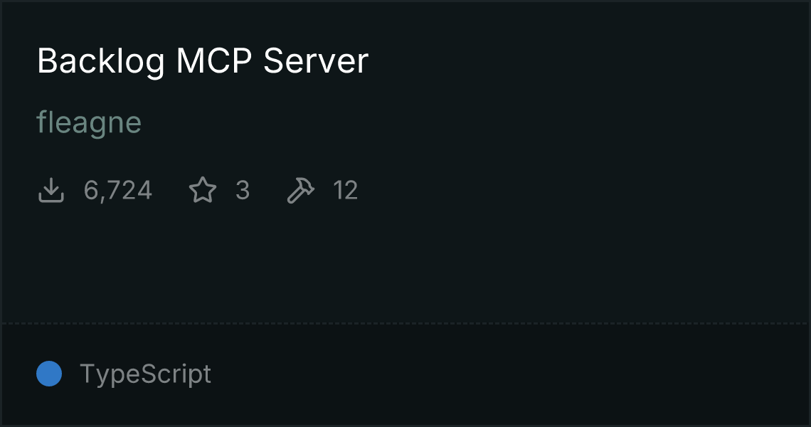 Backlog MCP Server | Glama