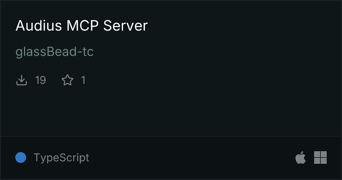 Audius MCP Server | Glama