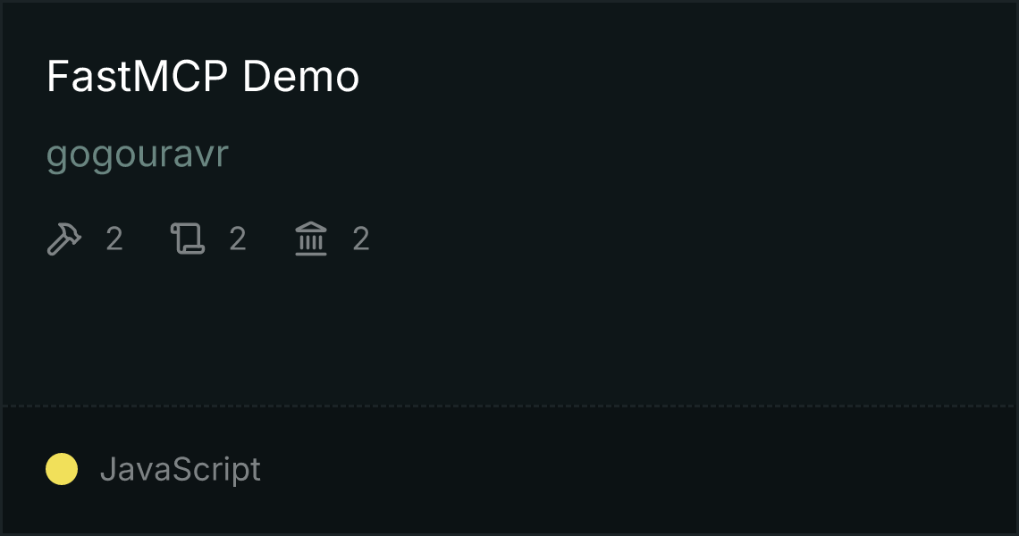 FastMCP Demo by gogouravr | Glama
